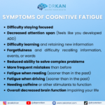 Symptoms of cognitive fatigue: